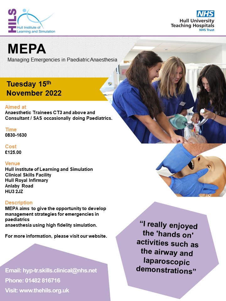 Practical Skills and Simulation Courses | Health Education Yorkshire ...