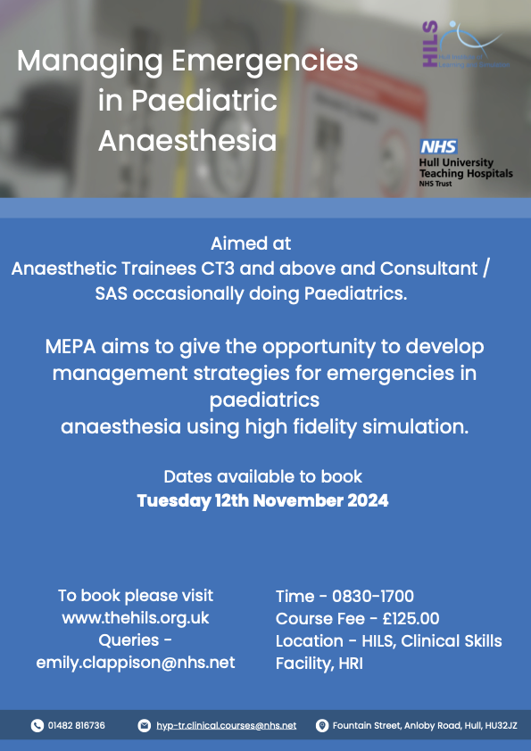 Practical Skills and Simulation Courses | Health Education Yorkshire ...